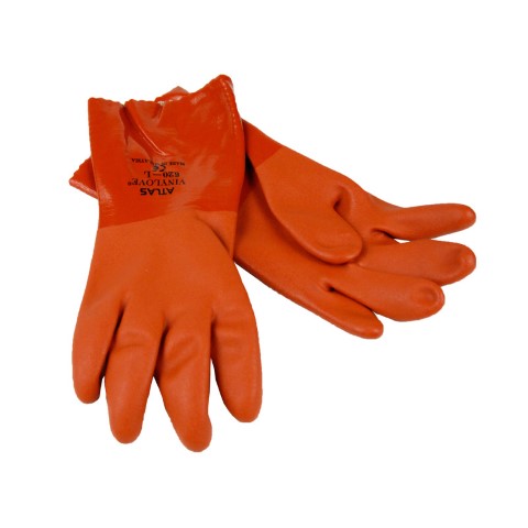 PVC glove Orange Large