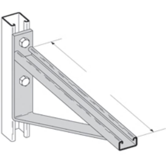 B494-48 Braced Bracket zn