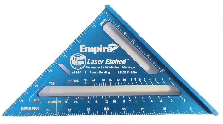 Empire Laser etch Rafter square 7"