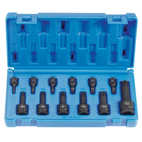 1/4, 3/8, 1/2 GP socket torx bit set