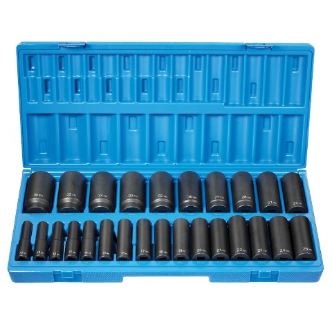 1/2 GP socket deep metric set