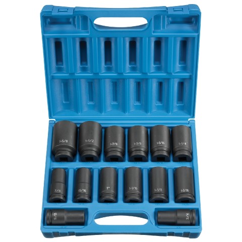 3/4 Dr GP socket 14pc Deep set