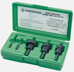 GREENLEE CARBIDE CUTTER SET (4 PC)