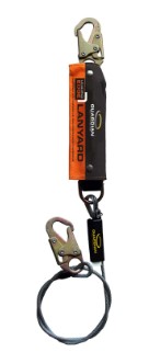 GUARDIAN SINGLE LEG VINYL COATED CABLE LANYARD