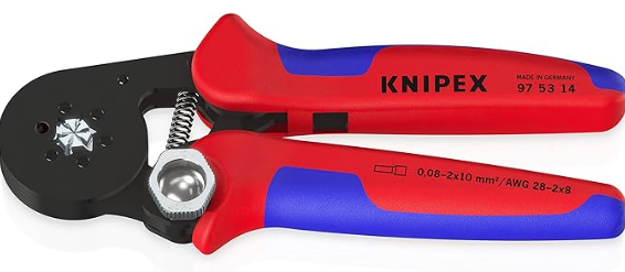 KNIPEX SELF-ADJUSTING CRIMPING PLIERS FOR WIRE FERRULES