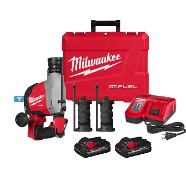 MILWAUKEE M18 FUEL OVERHEAD ROTARY HAMMER W/ INTEGRATED DUST EXTRACTION KIT