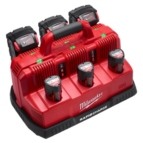 Milwaukee® M12/M18 six pack rapid charger station