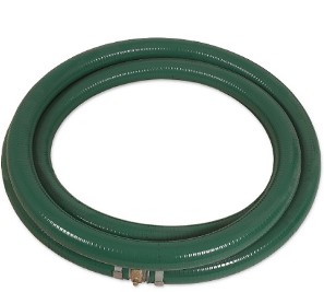 MI-T-M HOSE 20' X 2" GREEN PVC HARD SUCTION HOSE WITH FITTINGS
