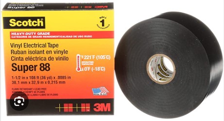 3M SUPER 88 1" x 36 YD ELECTRICAL TAPE