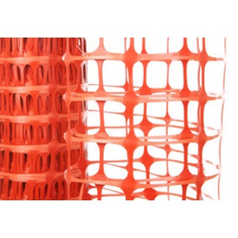 Orange barrier fence