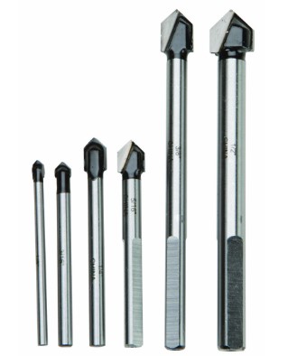 NEW ENGLAND CARBIDE 5/16 QUAD TIP GLASS & TILE CARBIDE BIT