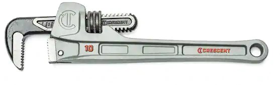 Crescent 10" Aluminum Pipe Wrench W/ Slime Jaw