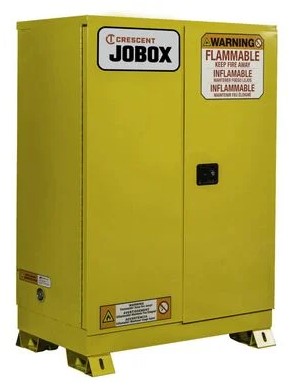 JOBOX 45 GAL FLAMMABLE SAFETY CABINET MANUAL CLOSING DOORS