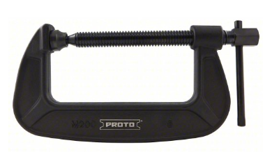 PROTO C-CLAMP 8" JAW OPENING, 4-1/2 THROAT