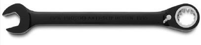 PROTO BLACK CHROME COMBINATION REVERSIBLE RATCHETING WRENCH 13/16" - SPLINE