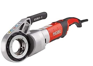 RIDGID 690-I 115V HAND-HELD POWER DRIVE W/1/2-2" 11R DIES, CASE