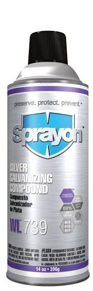 SPRAYON WL739 SILVER GALVANIZING COMPOUND