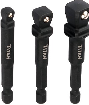 TITAN IMPACT WOBBLE SOCKET ADAPTER 2-3/4" 3pc SET