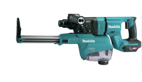 MAKITA 40V XGT BRUSHLESS 1-1/8" SDS PLUS AVT ROTARY HAMMER D HANDLE W/DUST EXTRA