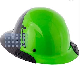 LIFT SAFETY HARD HAT DAX 50 CARBON FIBER RESIN FULL BRIM (GREEN)