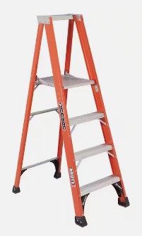 LOUISVILLE TYPE 1AA 375# 4 FT 2 IN 1 PLATFORM LADDER FIBERGLASS