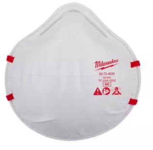 MILWAUKEE N95 RESPIRATOR MASK