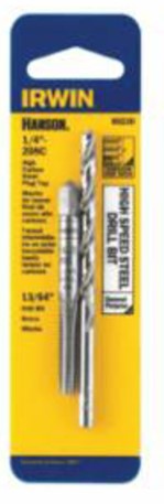 IRWIN TAP & DRILL BIT 3/8-16 NC + LETTER O