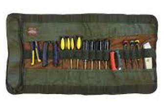 BUCKET BOSS 25 POCKET CANVAS TOOL ROLL